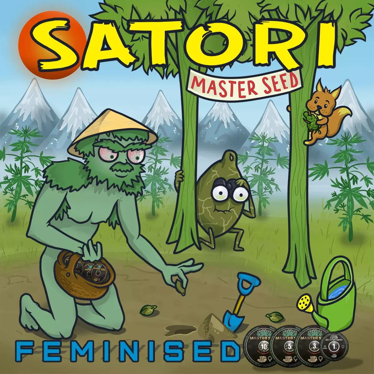 Купити насіння коноплі Satori fem (MASTER SEED) - LOVE GROW